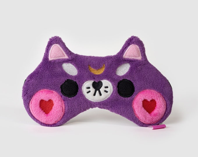 Luna Sailor Moon Sleep Mask | Anime Eye Cover | Mom Cat Gift | Handmade ...