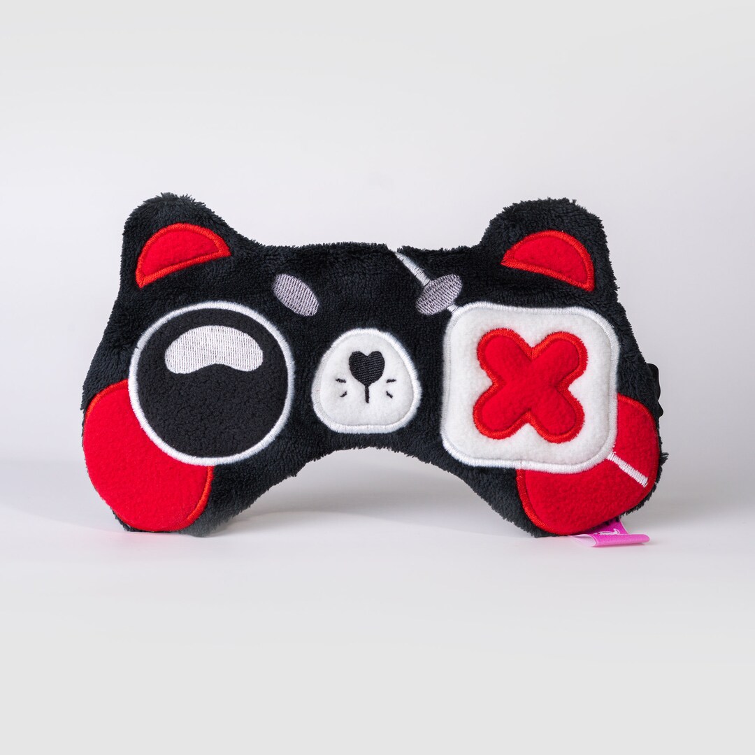 Bear Eye Sleep Mask Black Plush Bear Sleep Mask Goth Soft Eye Pillow ...
