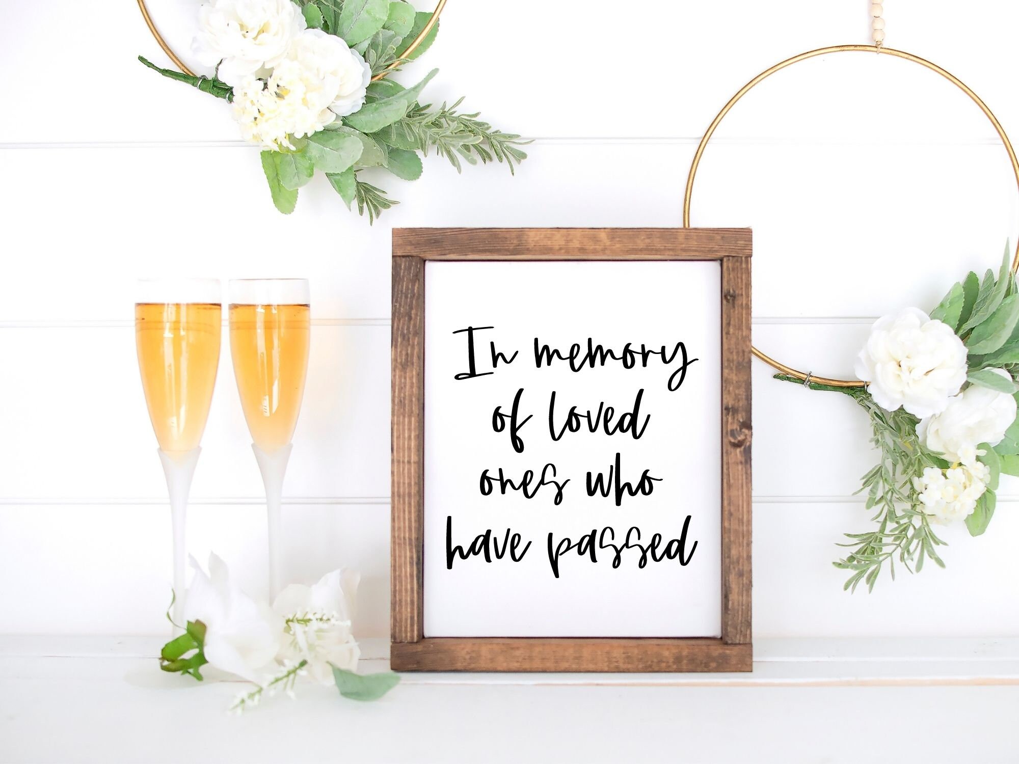 In Memory of Loved Ones Who Have Passed Sign Small Framed - Etsy