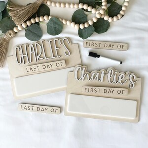 First Day of School Sign, Back to School Sign, School Photo Prop ...