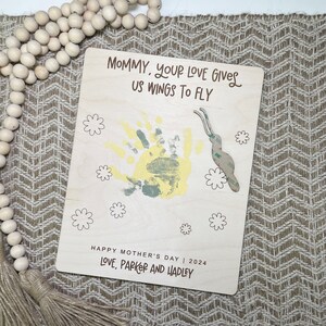 DIY Handprint Sign, Mother’s Day Gift, Mother’s Day Handprint Sign ...