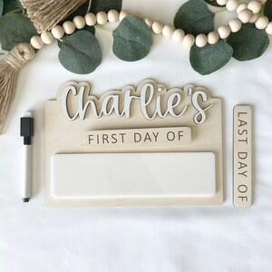 First Day of School Sign, Back to School Sign, School Photo Prop ...