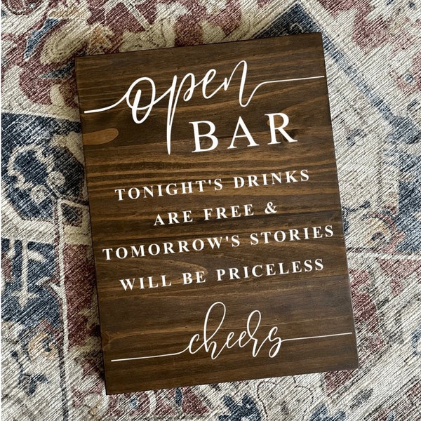 Open Bar - Etsy