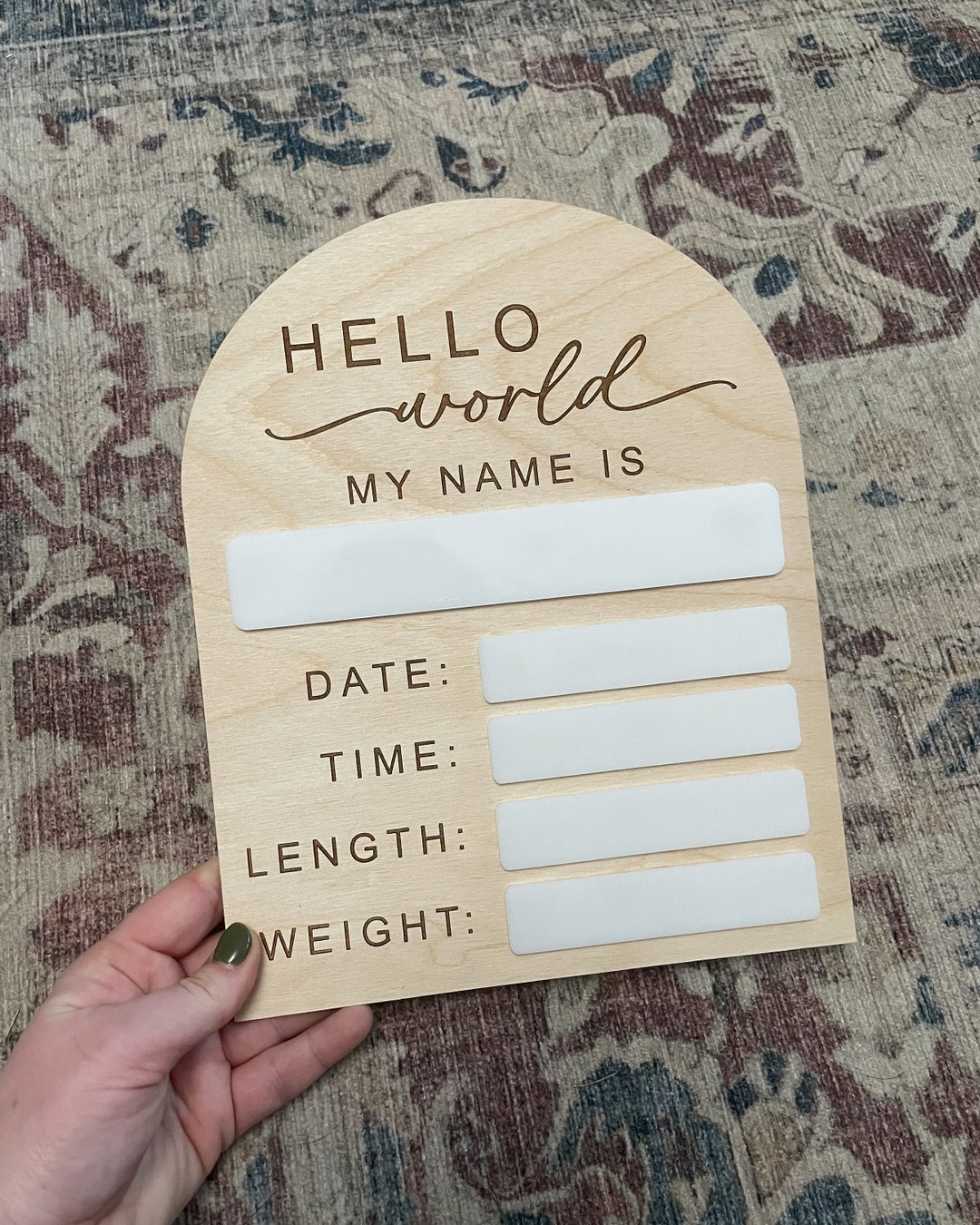 Birth Announcement Sign, Birth Stats Sign, Reusable Birth Stats Sign ...