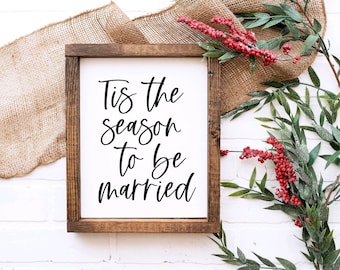 Tis the Season Wedding Sign - Etsy