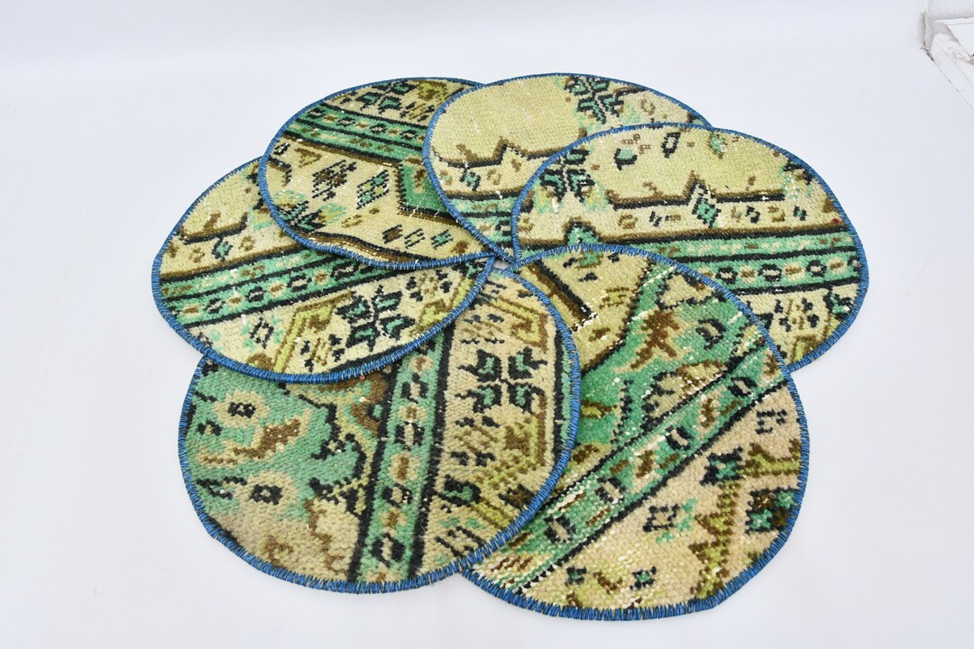 Kitchen Decor, Kilim Supla, Set of Six, Dining Accesory, Mouse Pad, 12 ...
