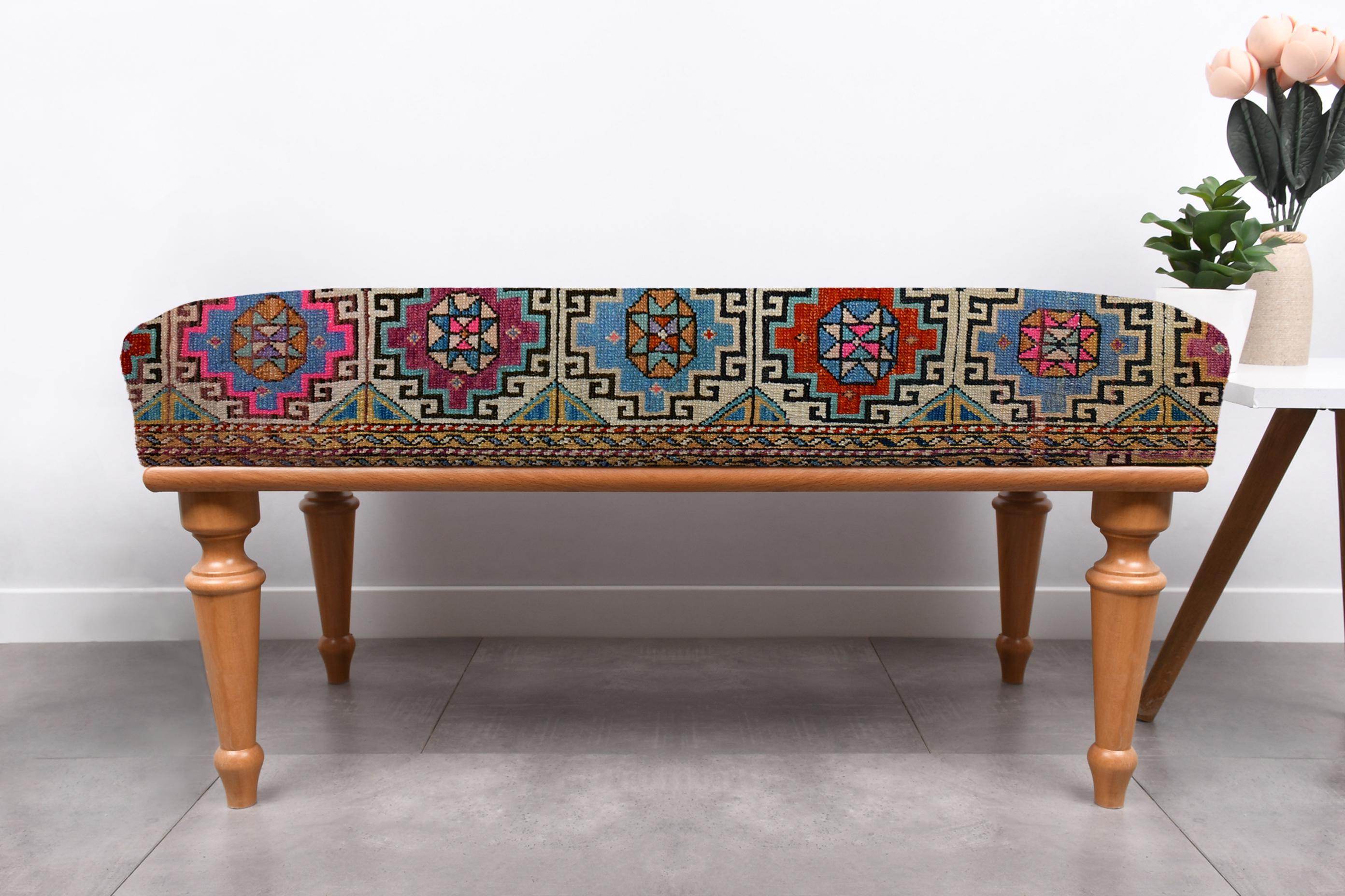Ottoman Bench, Turkish Rug Bench, Minimalist Bench, Custom Made Bench ...