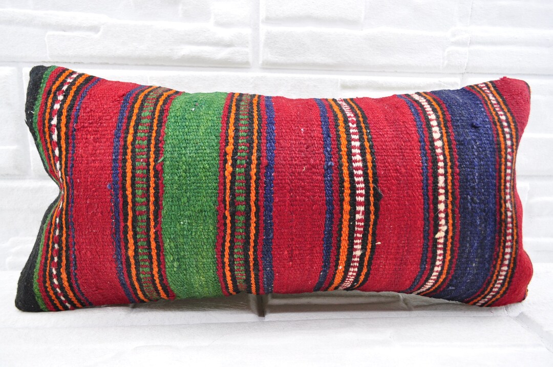 Designer Pillows, Kilim Pillow Covers, Kilim Pillow Cover, 12x24 Red ...