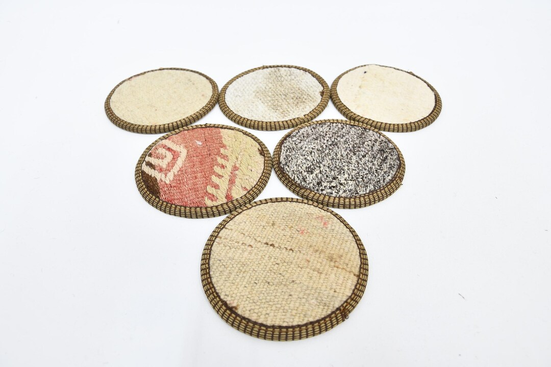 Glass Pad, Set of Six, Tea Pad, White Pad, Striped Pad, Best Rug Pad ...