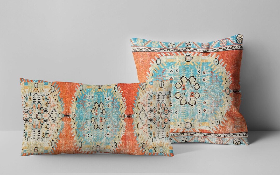 Vintage Patterned Pillow, Home Decor Pillow, Personalized Gift Pillow ...