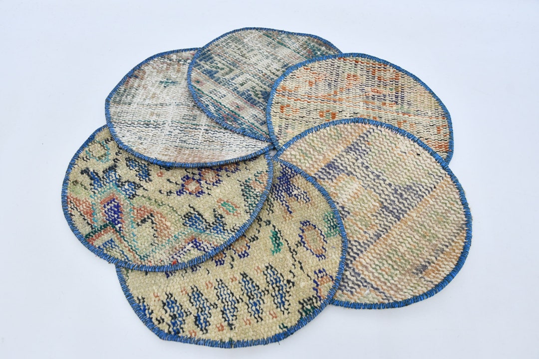 Natural Supla, Kilim Supla, Kitchen Decor, Set of Six, Gift Supla, 10 ...