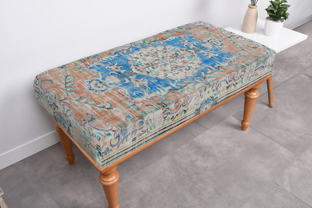 Entry Sitting Bench, Footrest Bench, Wooden Side Table, Cushion Bench ...