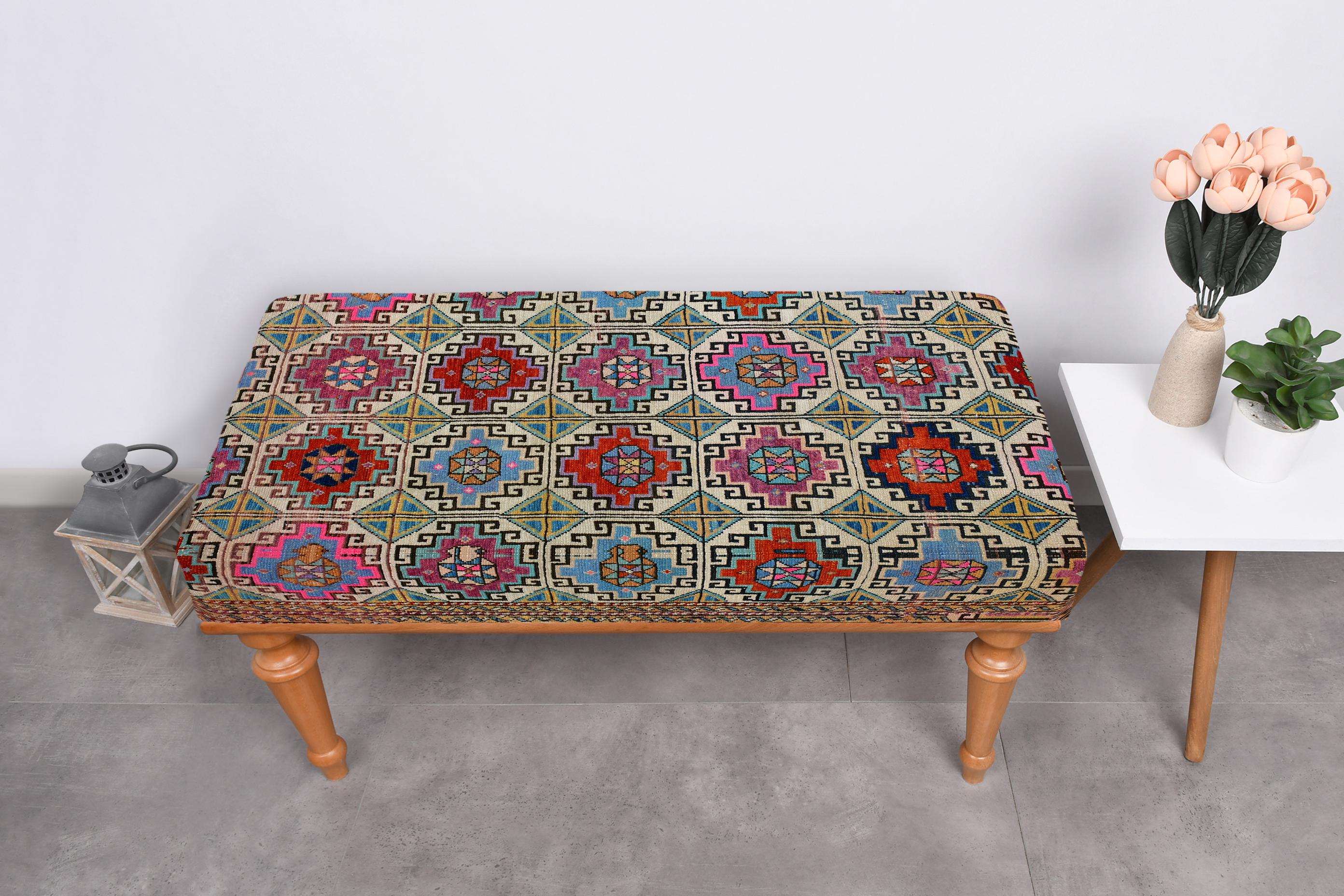 Ottoman Bench, Turkish Rug Bench, Minimalist Bench, Custom Made Bench ...