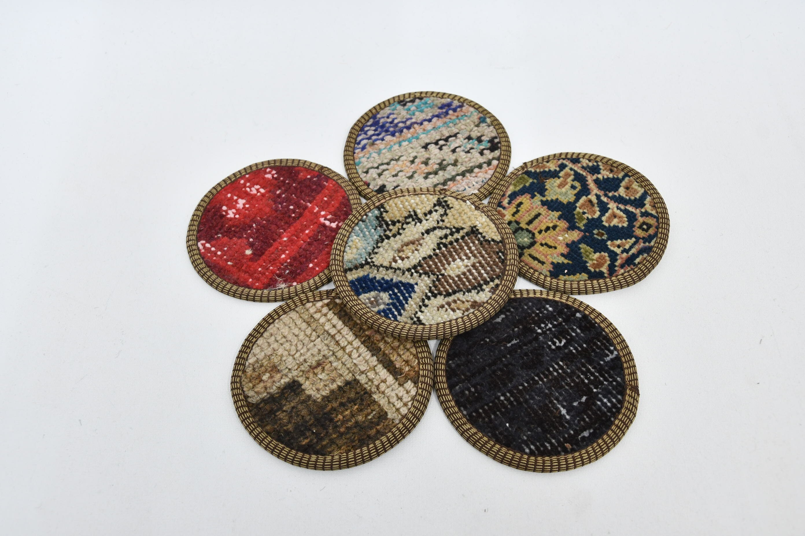 Vintage Coaster, Drink Coaster, Carpet Coaster, House Warming Gift ...