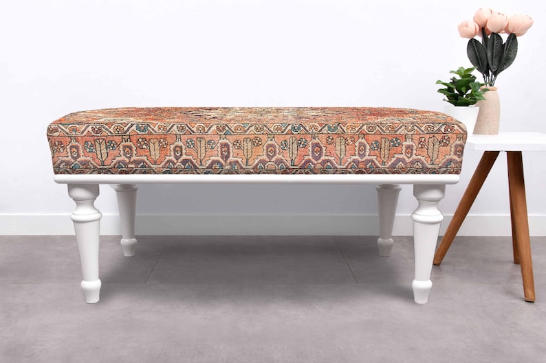 Turkish Rug Bench, Hallway Bench, Furniture Design, Mudroom Bench ...
