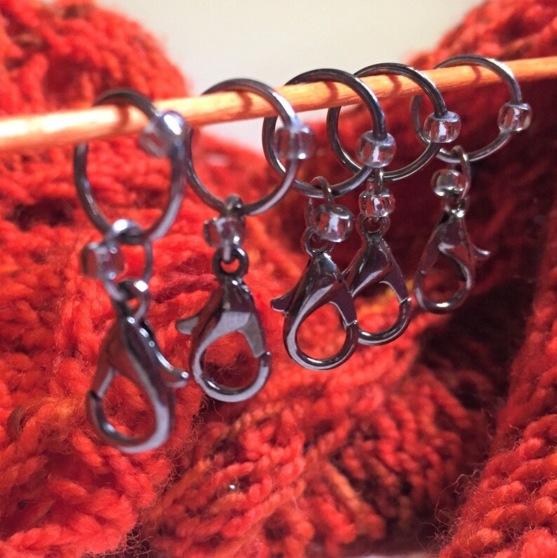 Heavy Metal Reversa-clippy Stitch Markers! - Etsy