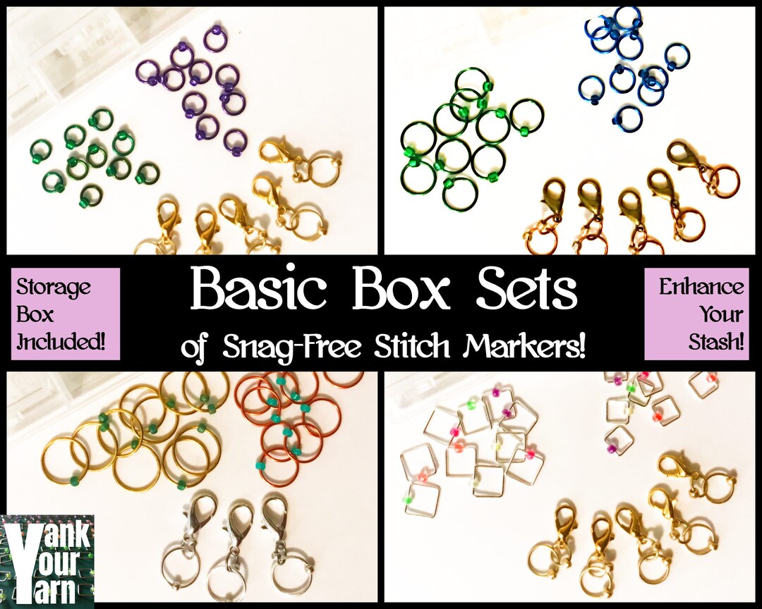 Basic Box Sets of Snag-free Stitch Markers! Enhance Your Stash! - Etsy