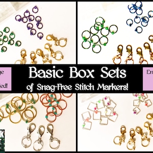 Basic Box Sets of Snag-free Stitch Markers! Enhance Your Stash! - Etsy