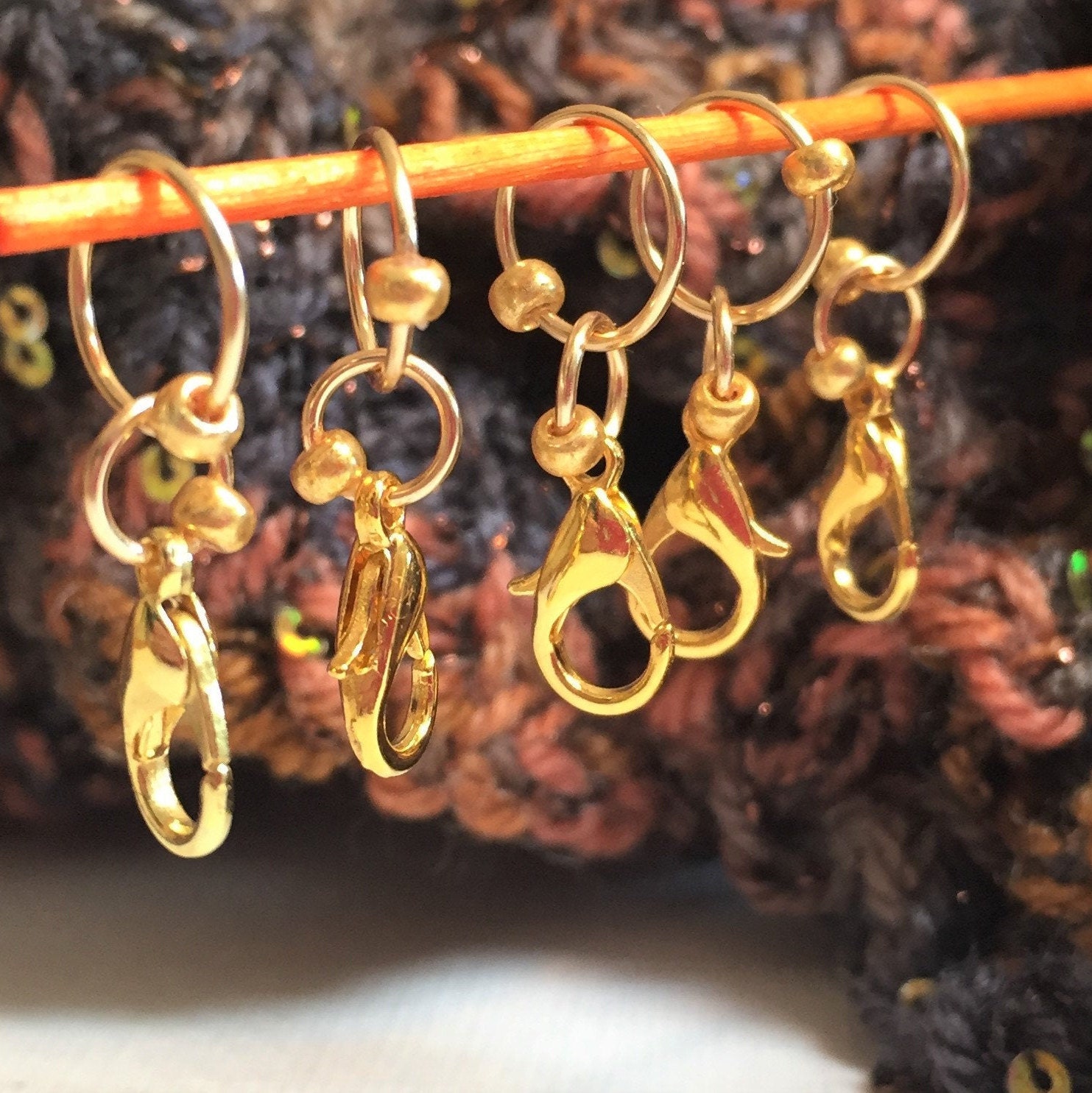 Heavy Metal Reversa-clippy Stitch Markers! - Etsy