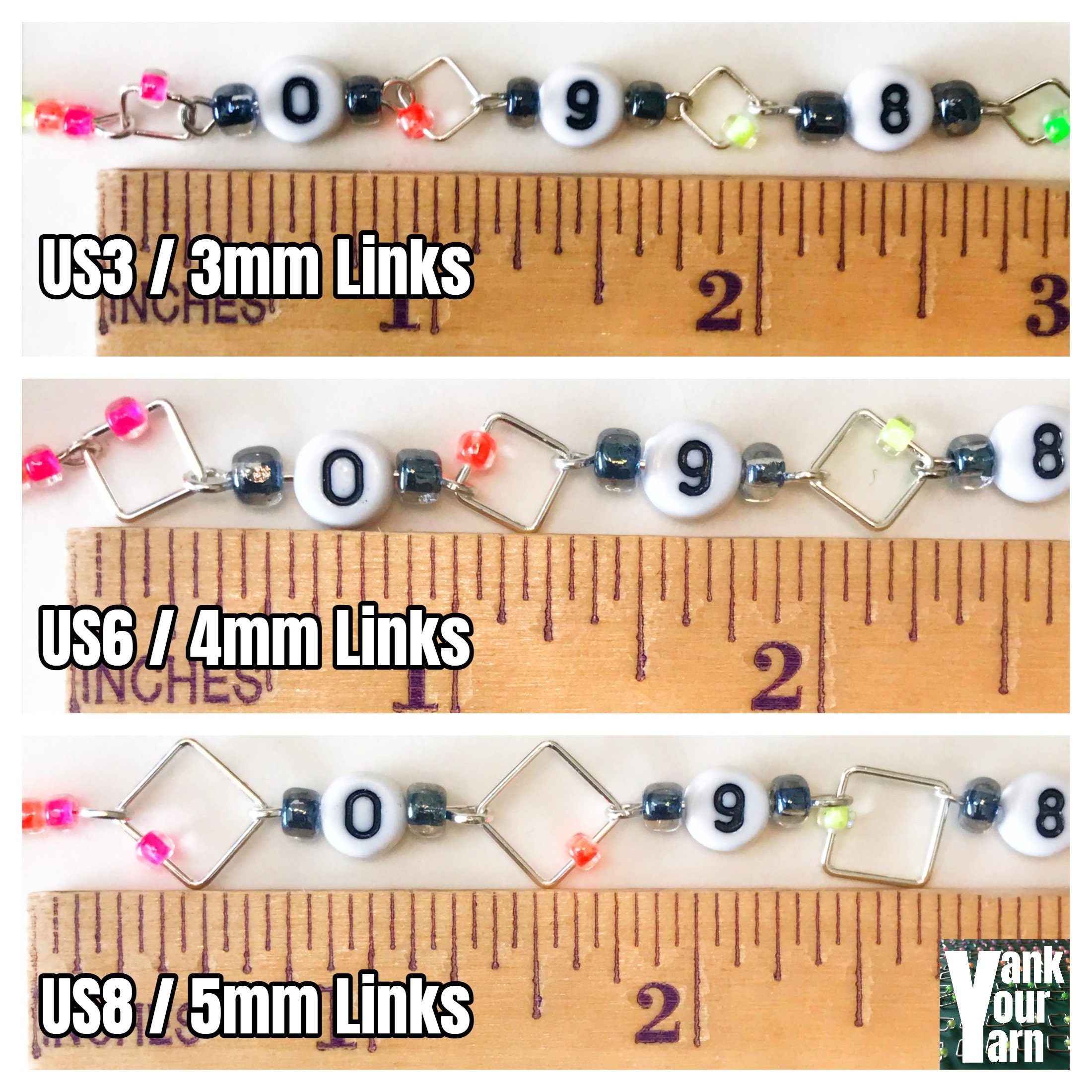 Back on the Square Chain Gang Chain Knitting Row Counter - Etsy