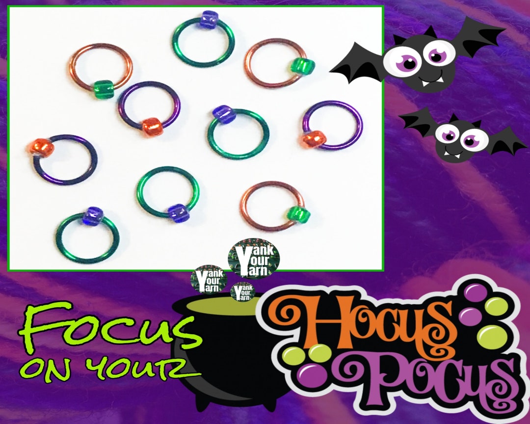 Focus on Your Hocus Pocus Snag-free Stitch Markers - Etsy