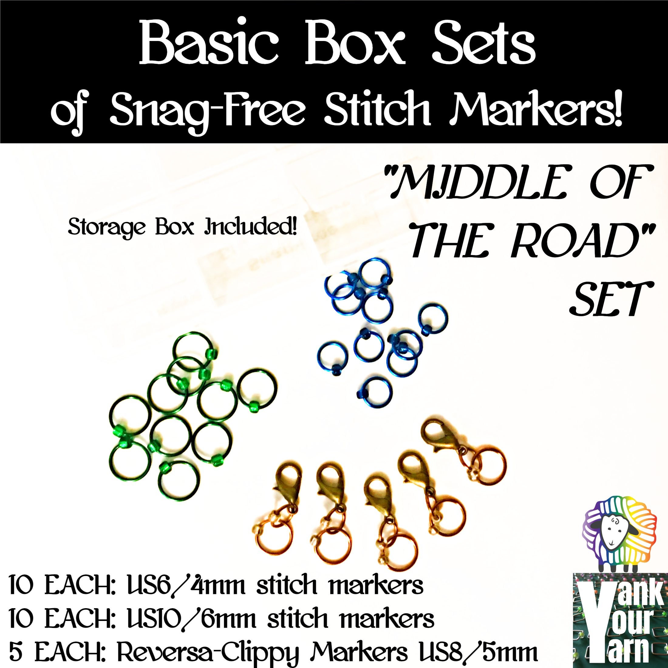Basic Box Sets of Snag-free Stitch Markers Enhance Your - Etsy
