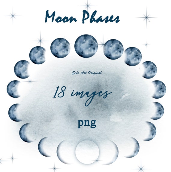 New Moon Clip Art Blue