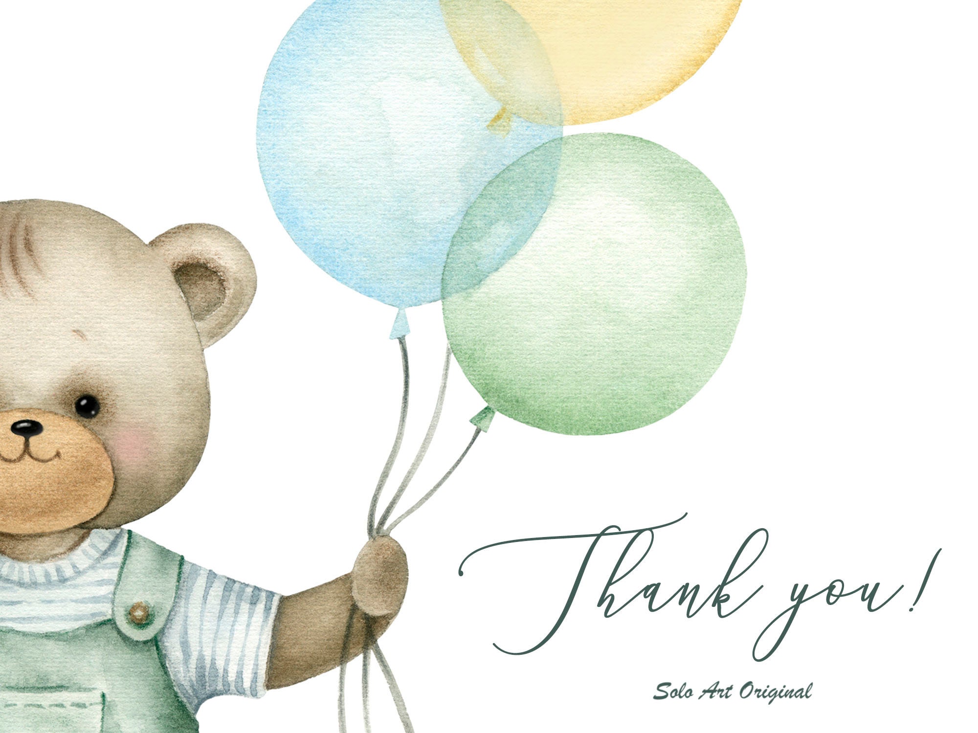 Teddy Bear Baby Boy Girl Baby Shower Clipart Cute Animals - Etsy