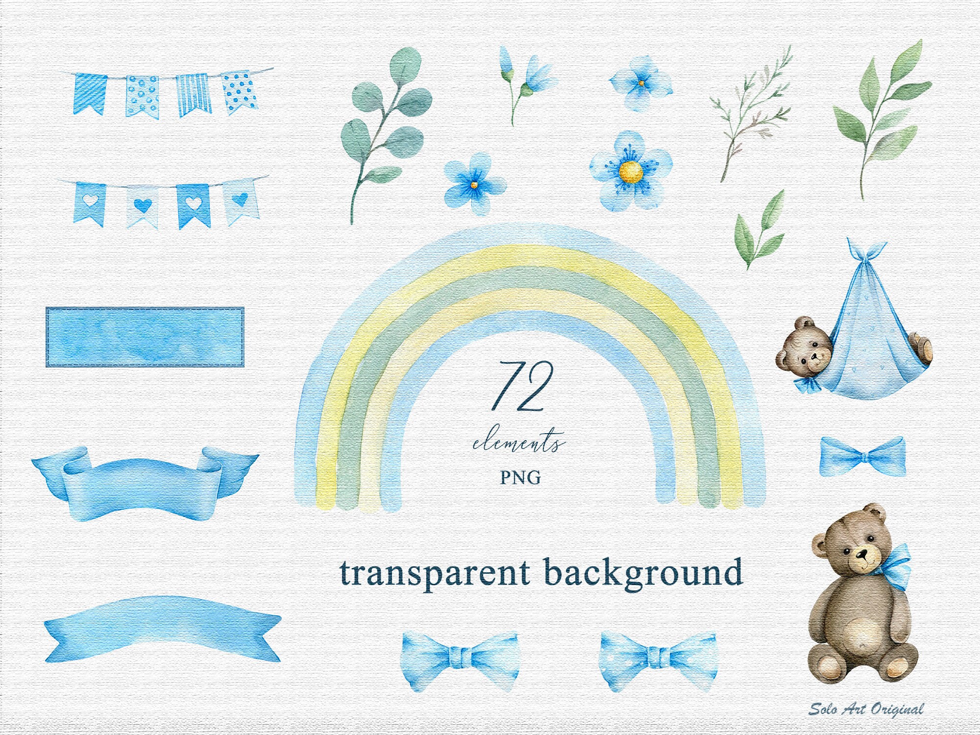 Teddy Bear Baby Shower Clipart Little Bear Baby Boy PNG - Etsy