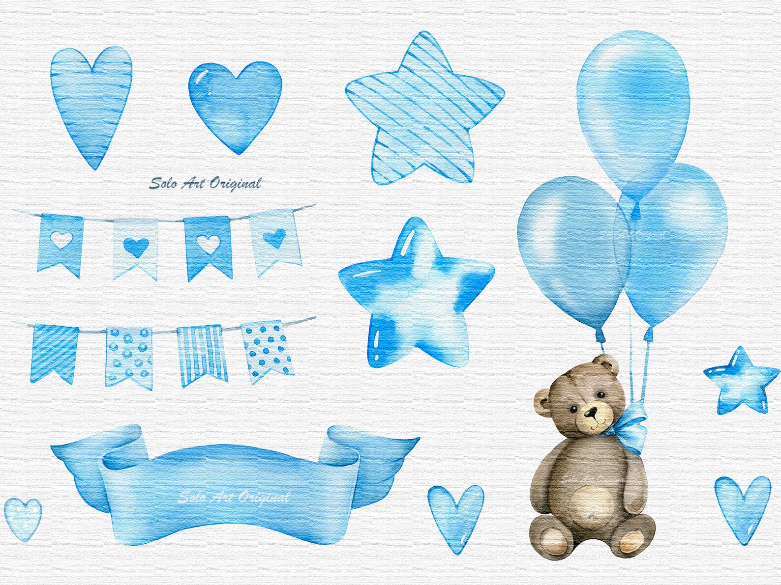 Teddy Bear Baby Shower Clipart Little Bear Baby Boy PNG - Etsy