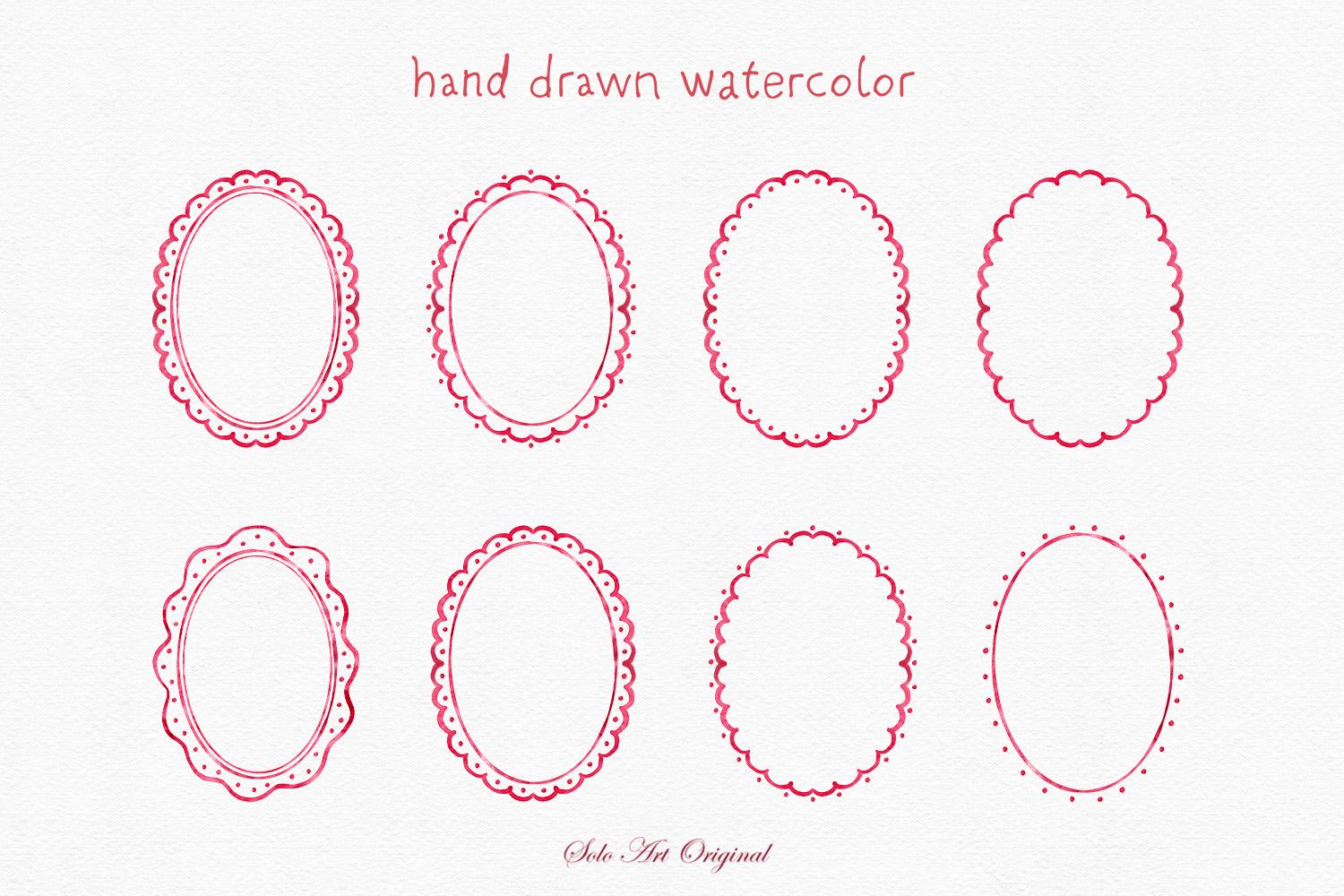 Bow Watercolor Red Frames Hand-drawn PNG Whimsical Clipart Wavy ...