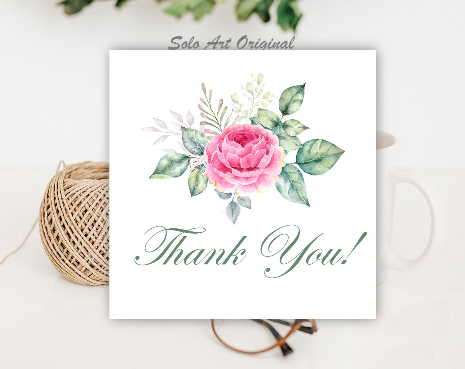 Floral Clipart Set Watercolor Pink Rose Flowers Eucalyptus - Etsy