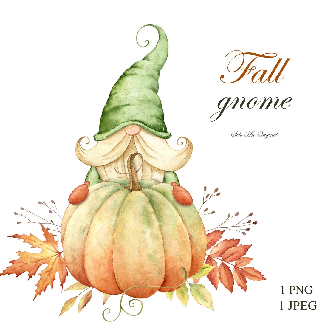 Thanksgiving Gnome With Pumpkins Fall Harvest October Autumn Season ...