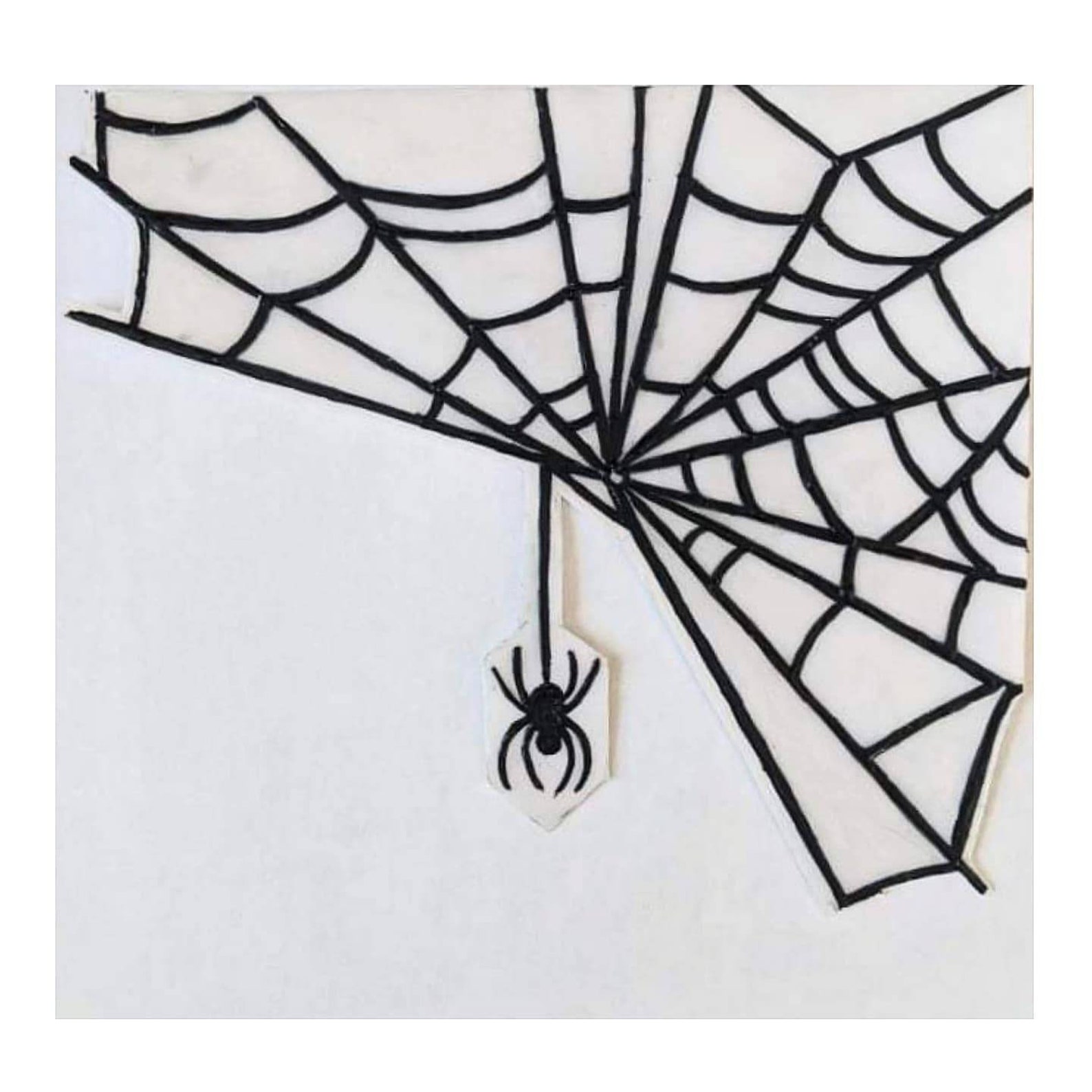 Spider Web Stained Glass Window Cling Halloween Decoration - Etsy