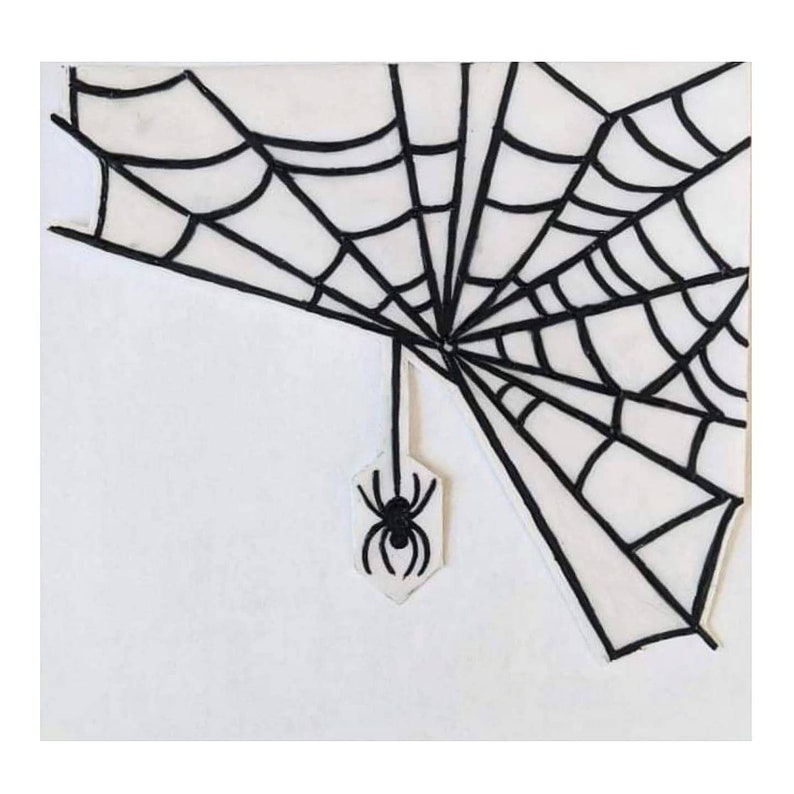 Spider Web Stained Glass Window Cling Halloween Decoration - Etsy