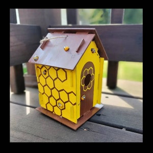 Ladybug Bumble Bee Birdhouse Decorative Wooden Housewarming Gift ...
