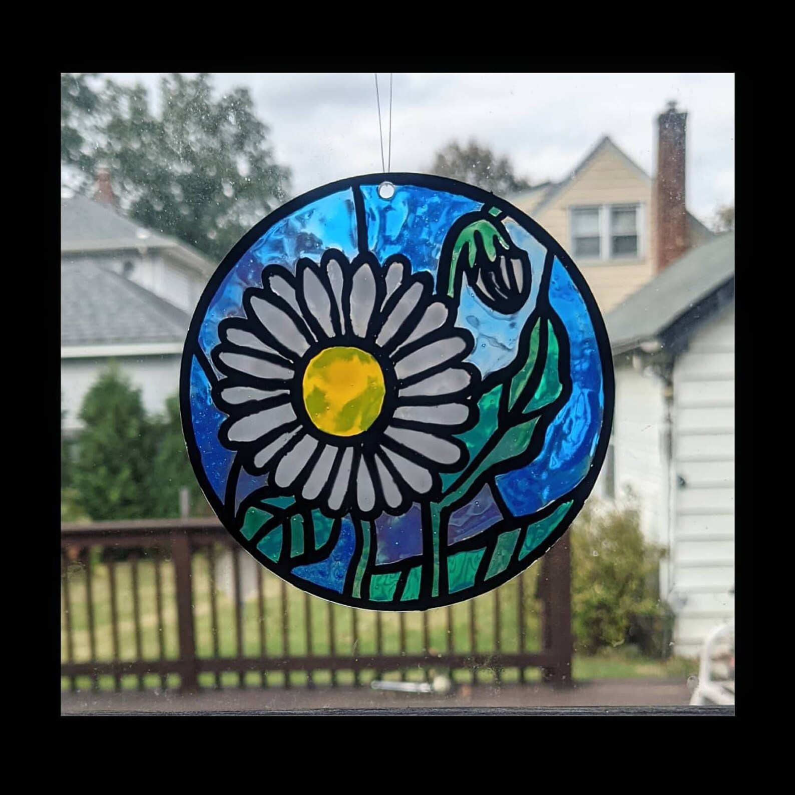 Daisy / Flower/ Sunflower Stained Glass Suncatcher Hand - Etsy