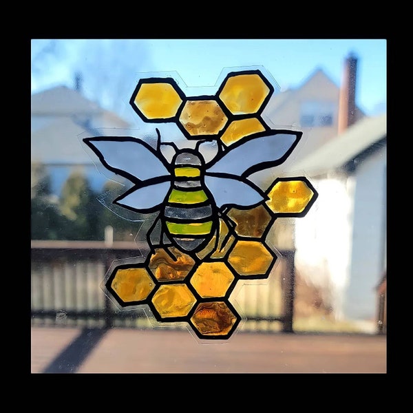 Bumble Bee Window Decals - Etsy