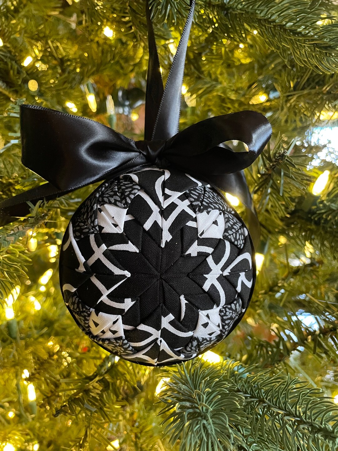 Wednesday Adams Spooky Quilted Ornament - Etsy