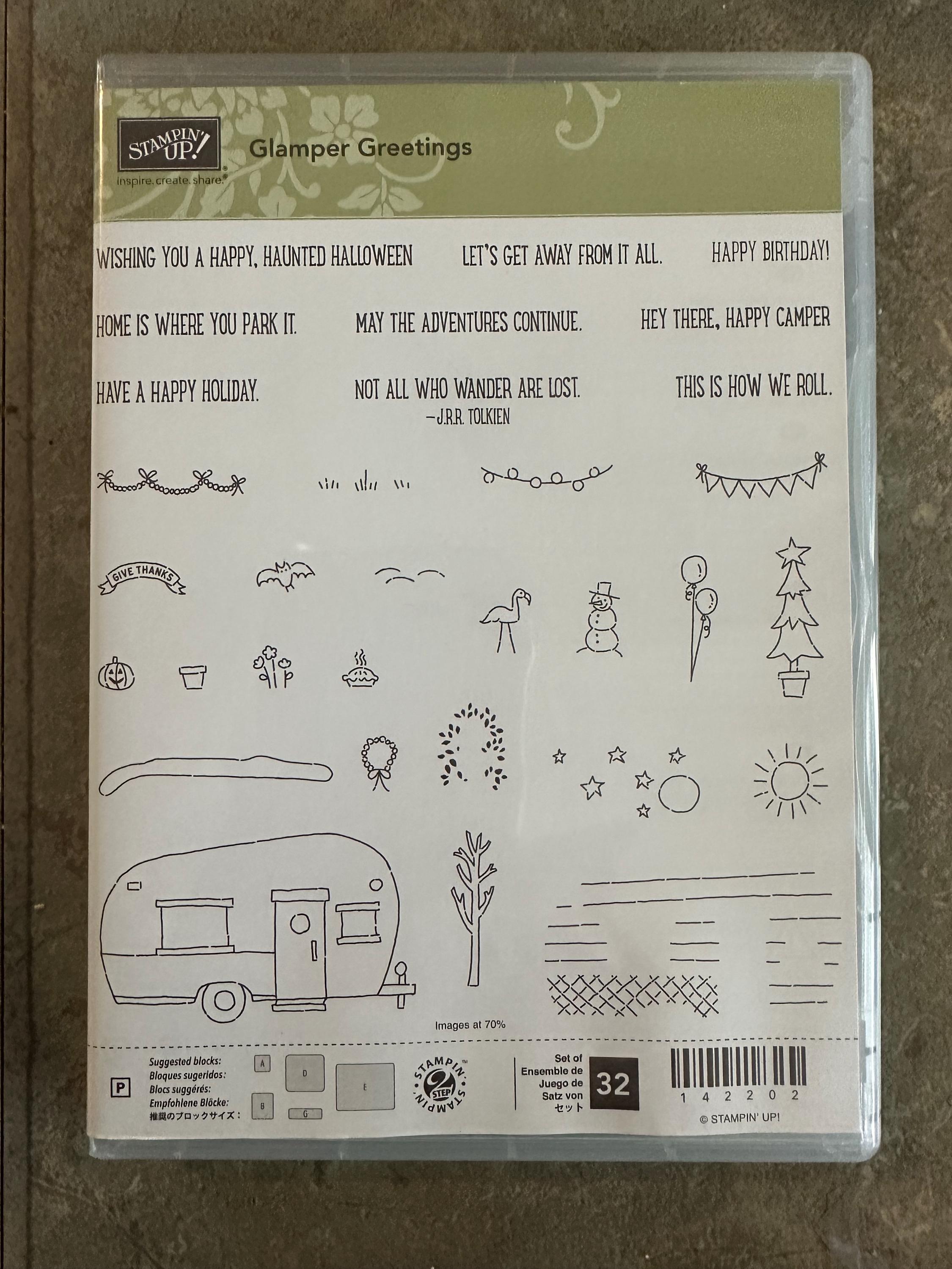 Pre-owned Retired Stampin up Rubber Stamps, Photopolymer, Gently Used ...