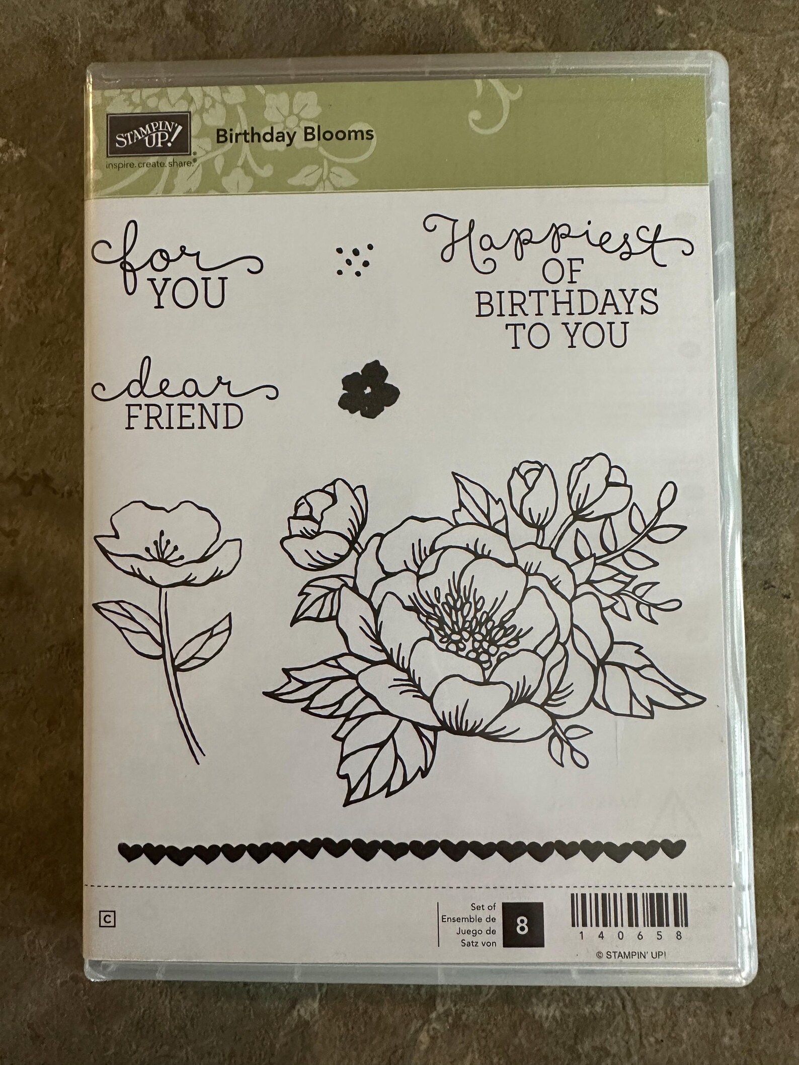 Stampin' up Retired Stamp Sets, Rubber Stamps, Photopolymer, Pre-owned ...