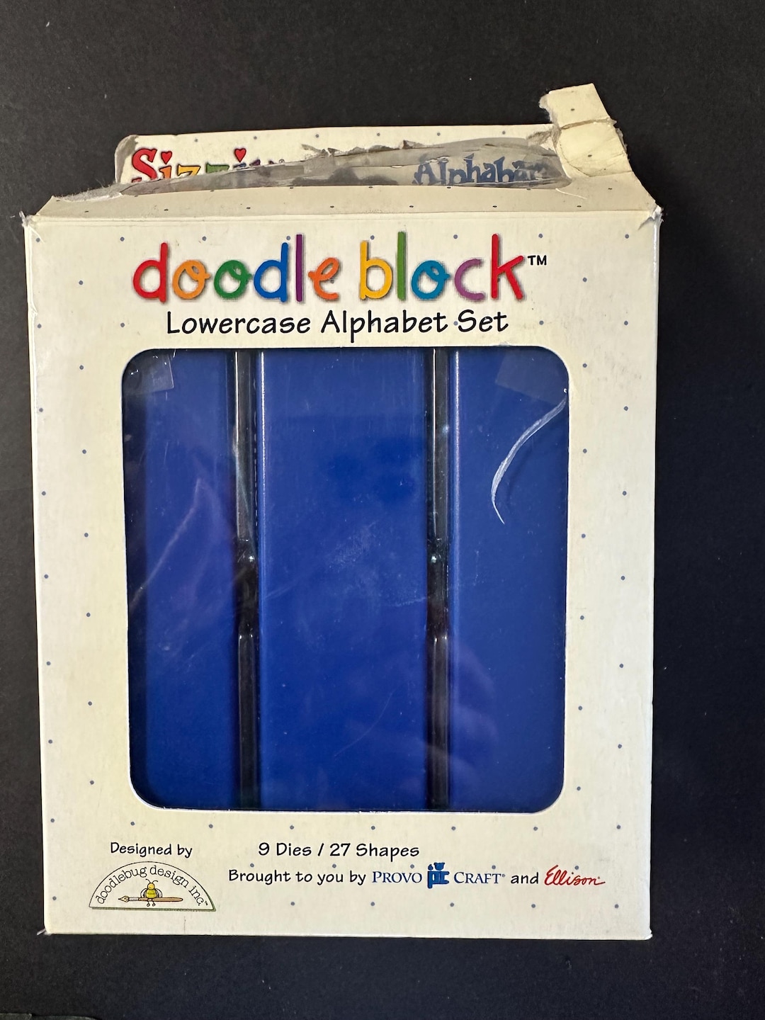 Sizzix Alphabet Dies, Doodle Block Lowercase Letters Set, 9 Dies, 27 ...