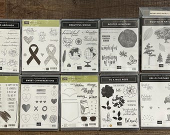 Stampin’ up Gently Used Stamp Sets and Dies, Bundles, Used, Retired - Etsy