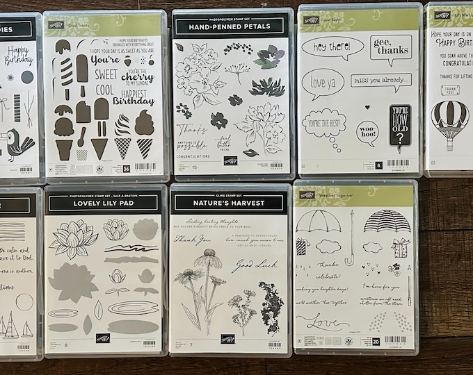 More Stampin up Retired Stamps, Dies, Bundles, Gently Used - Etsy
