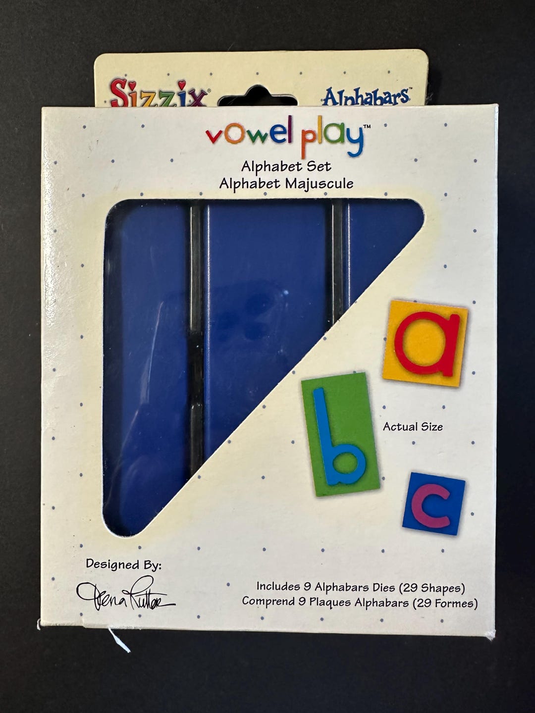 Sizzix Alphabet Set Dies, Alphabars, Vowel Play, Provocraft, Ellison - Etsy