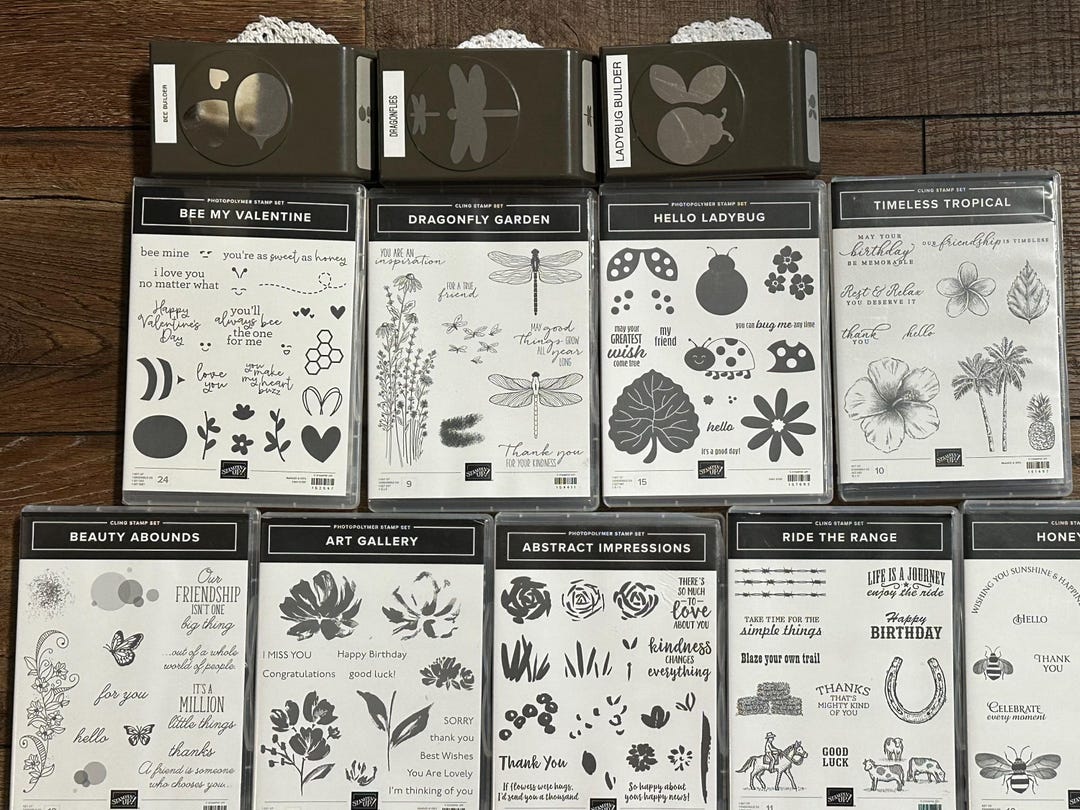Stampin’ up Gently Used Stamp Sets and Dies, Bundles, Used, Retired - Etsy