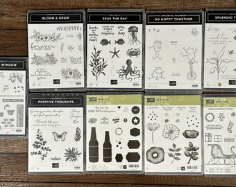 Stampin' up Retired, Gently Used Rubber Stamp Sets - Etsy