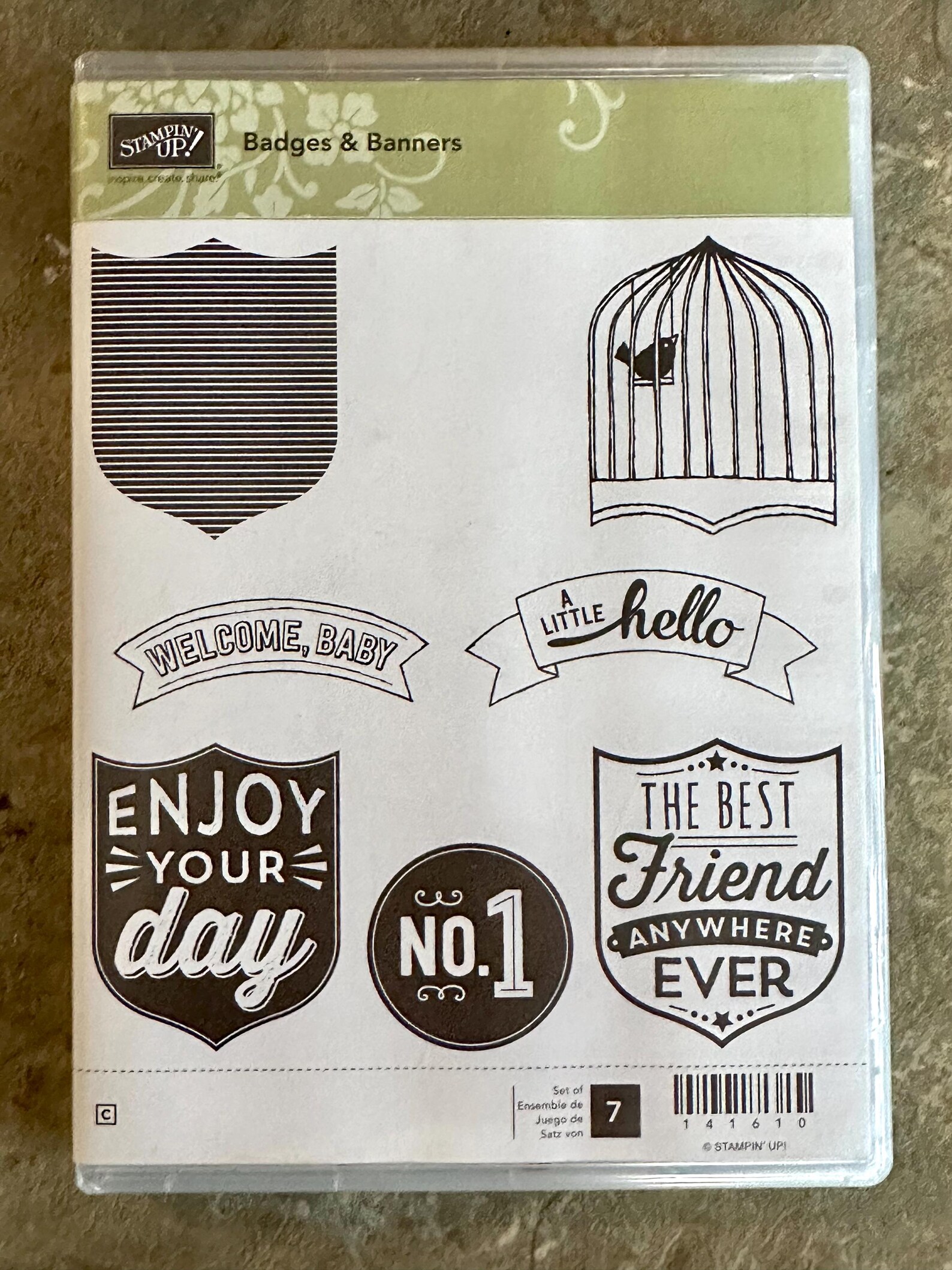 Stampin' up Retired Stamp Sets, Rubber Stamps, Photopolymer, Pre-owned ...