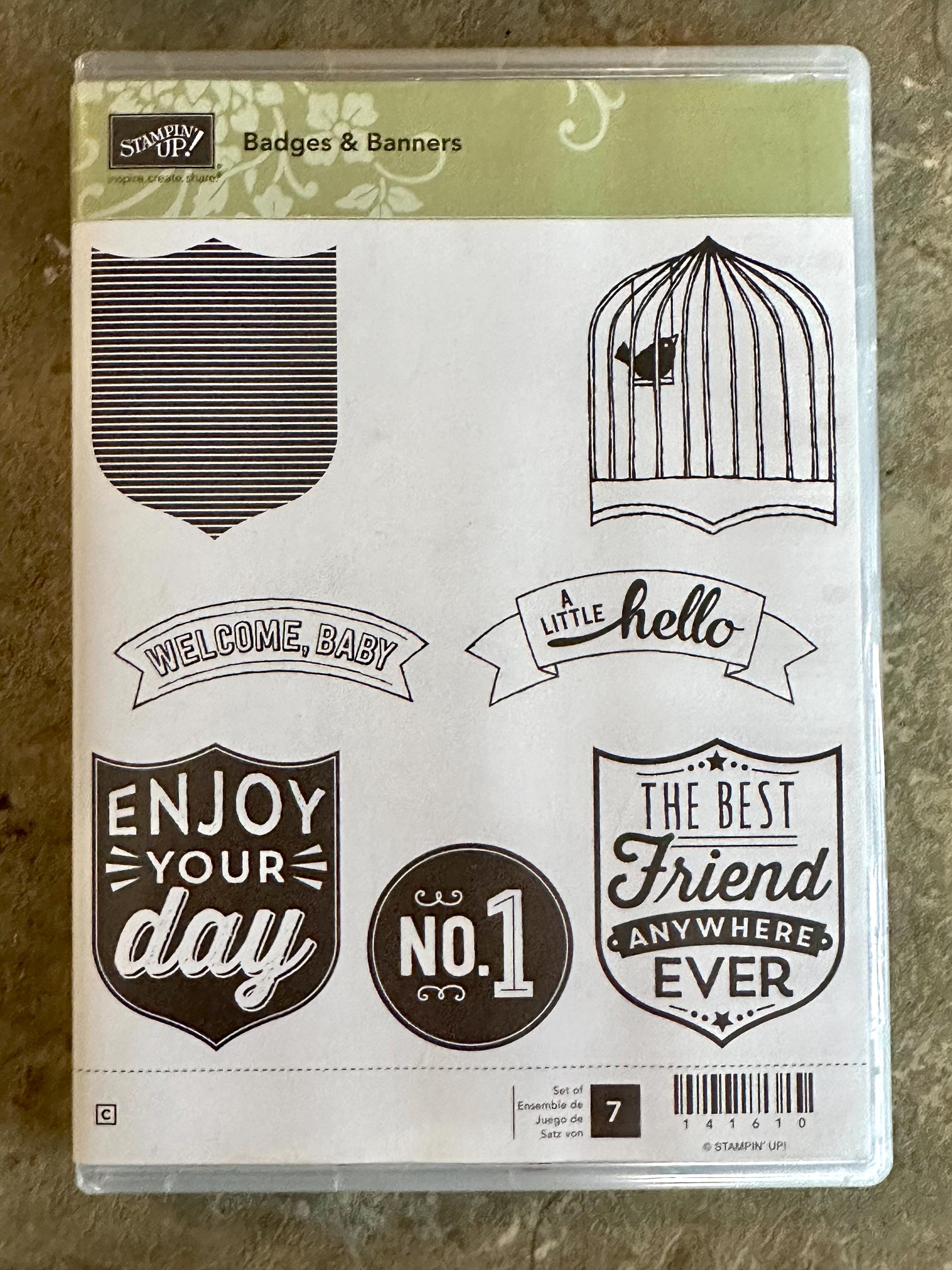 Stampin' up Retired Stamp Sets, Rubber Stamps, Photopolymer, Pre-owned ...