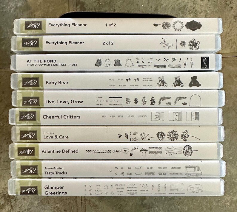 Pre-owned Retired Stampin up Rubber Stamps, Photopolymer, Gently Used ...